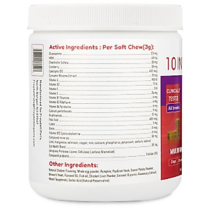 Freydell Pets Multivitamin Dog Supplement: Glucosamine Chondroitin, Probiotics, Omega Fish Oil, Skin and Coat Allergy Vitamins - Dog Supplements & Vitamins