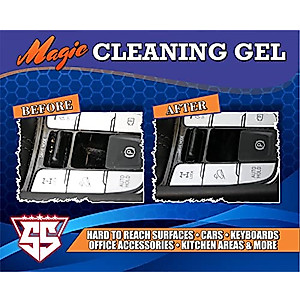 Cleaning Slime Gel for Car -Dust Cleaning Gel for Keyboard - Safe & Reusable Car Slime -Easy-to-Use Car Cleaning Kit -Universal Dust Cleaner for Home & Office -Laptop Cleaning Gel (160g) Blue