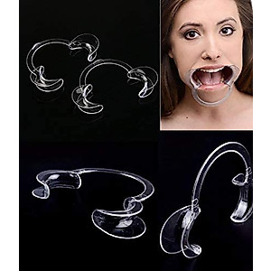20-Pack- Dental C-Shape Oral Cheek Mouth Lip Retractor Opener for Dental Teeth Whitening or Fun Games - Middle Size