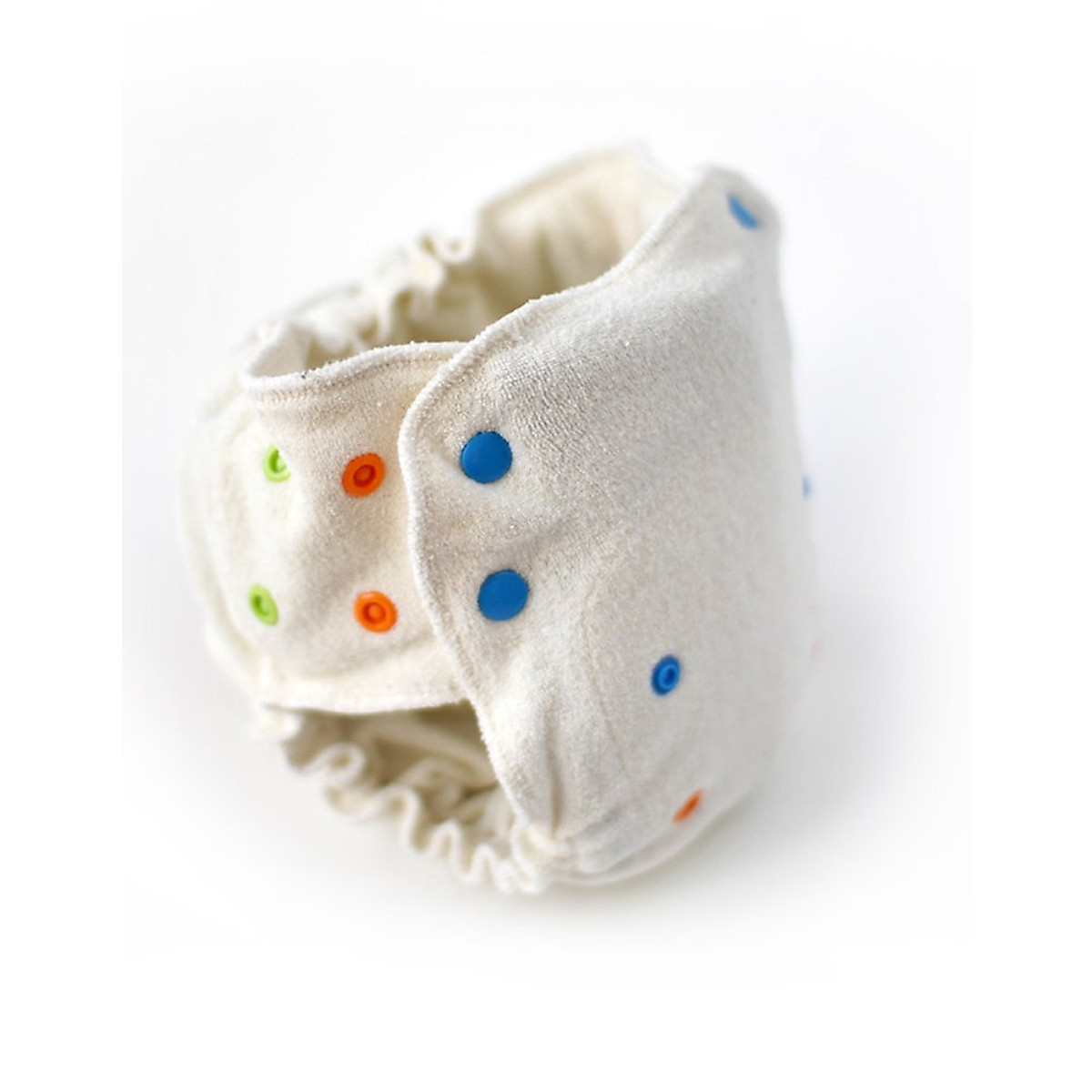 BabyKicks Organic One Size Fitted Diaper, Natural