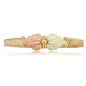 Petite Leaves Ring, 10k Yellow Gold, 12k Green and Rose Gold Black Hills Gold (6)