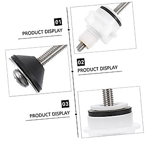 Uonlytech 10 Pcs Water Tank Fixing Screw Heavy Duty Hinges Stainless Steel Washers Metal Washers Toilet Accessories Toilet Tank Bolts Toilet Seats Fixed Screws Toilet Seats Bolts Water Tank