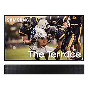 SAMSUNG QN65LST7TA The Terrace 65" Outdoor-Optimized QLED 4K UHD Smart TV with a HW-LST70T 3.0 Channel The Terrace Soundbar with Dolby 5.1 Ch (2020)