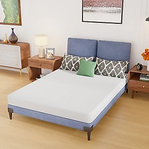 PayLessHere Full Size Mattress,6 Inch Gel Memory Foam Mattress in a Box,Medium-Firm,Pressure Relief&Temperature Regulation,CertiPUR-US Certified,White