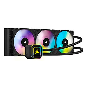 Corsair iCUE H150i Elite Capellix Liquid CPU Cooler, RGB Pump + Fans, 360mm for Radiator
