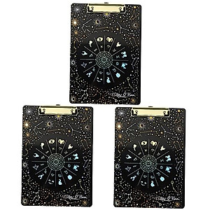 STOBOK 3pcs Clipboards Exam Convenient File Case Document Clipboard Size Portable Conference Teacher Plastic Holder Writing A Board for with Nurses Fashion Low Folder Paper Letter Office