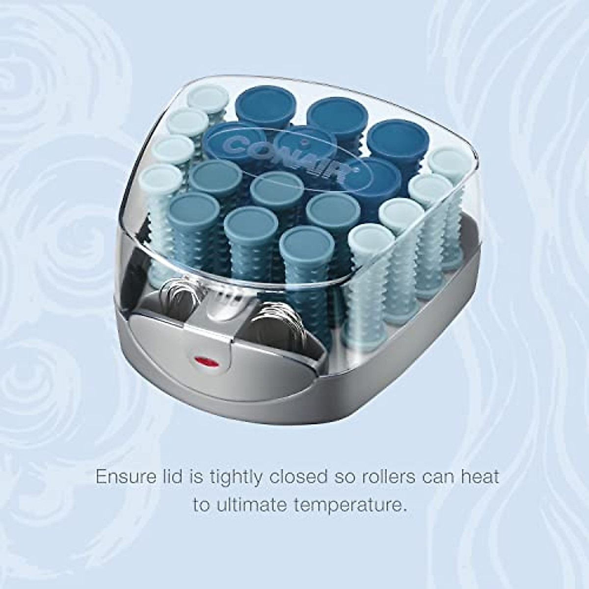 Conair Compact Multi-Size Hot Rollers, Blue