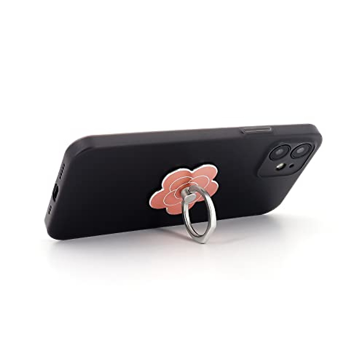 LaMignonne Cell Phone Ring Holder Flower Finger Ring Grip Stand 360° Rotation 180° Flip Universal Kickstand Compatible with All Smartphones (Rose Gold)