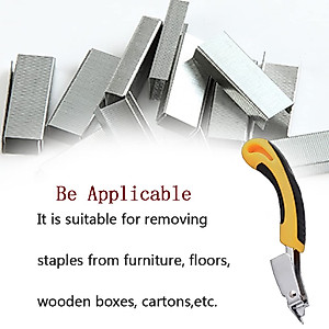 2 Pcs Staple Remover Tool Heavy Duty Staple Puller Upholstery Staple Remover for Remove Office School All Kinds of Nails from Furniture and Carpet