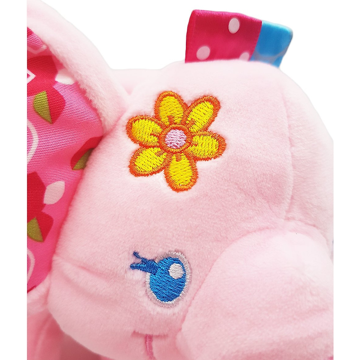 Zocita Baby Musical Elephant Stuffed Animal Toy, Bedtime Stroller Crib Plush Doll for Infant Toddler Kids(Pink)