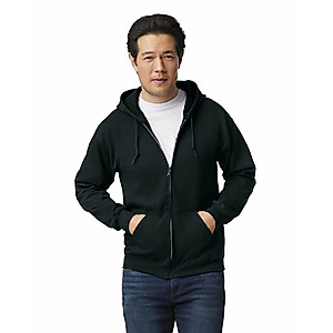UGP Campus Apparel Gildan mens Fleece Zip Hooded Sweatshirt, Style G18600 Shirt, Black, 3X-Large US