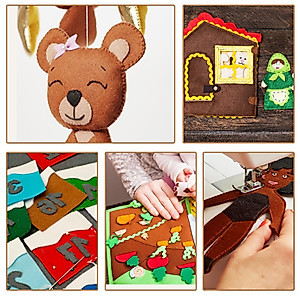 Lusofie Brown Felt Sheets 18 Pcs Felt Fabric Sheets Brown Felt Soft Felt Sheets Felt Fabric for Crafts DIY Craft Sewing Patchwork Art Projects 3 Colors 11.81 x 7.87 Inch