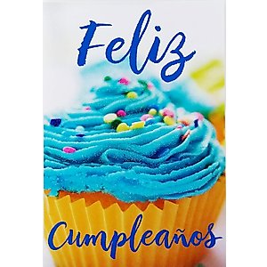 Greeting Card Feliz Cumpleanos - Happy Birthday in Spanish Espanol - Espero que cada uno de tus deseos se haga realidad