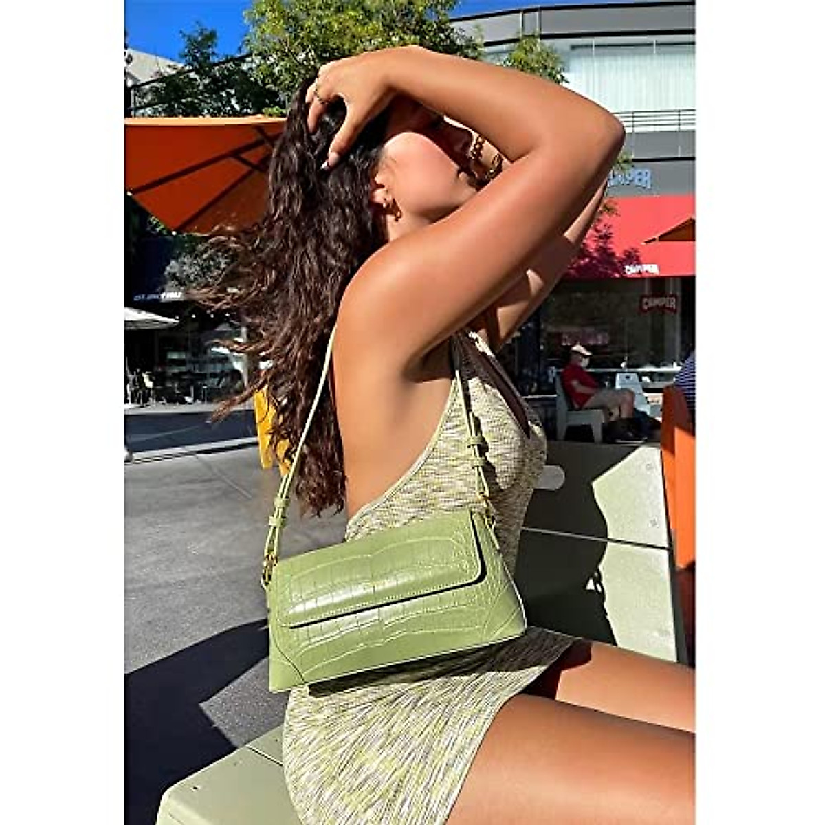 SINBONO Clutch Tote Handbags, Classic Vegan Leather Hobo Bags Shoulder Purse Handbag for Women