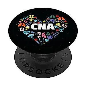 I Love Being a CNA Certified Nurse Heart Medical Assistant PopSockets Swappable PopGrip