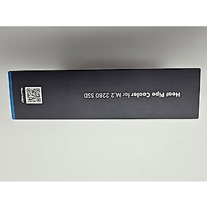 GRAUGEAR M.2 2280 SSD Heatsink, Direct-Touch Heat of Copper Heat Pipe, 20mm Built-in Cooling Fan, Aluminum Plate-Fin Design, Thermal Pads incl. Cooler for M.2 NVMe/SATA [G-M2HS08-F]