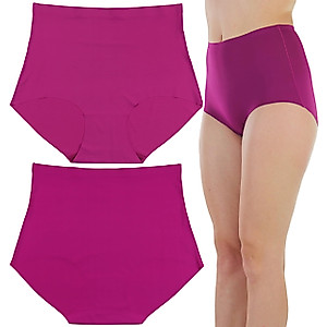 ToBeInStyle Women's 6 Pack High Laser Cut Panties - Assorted - XL