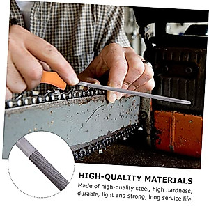 Uonlytech 1 Set Set File Swiss Pattern Rotary Burrs File Chainsaw Sharpeners Chainsaw Sharpening Kit Square Tool Drill Bit Sharpener Round Sharpener Round Files Metal Rasp Flat Plastic Grip