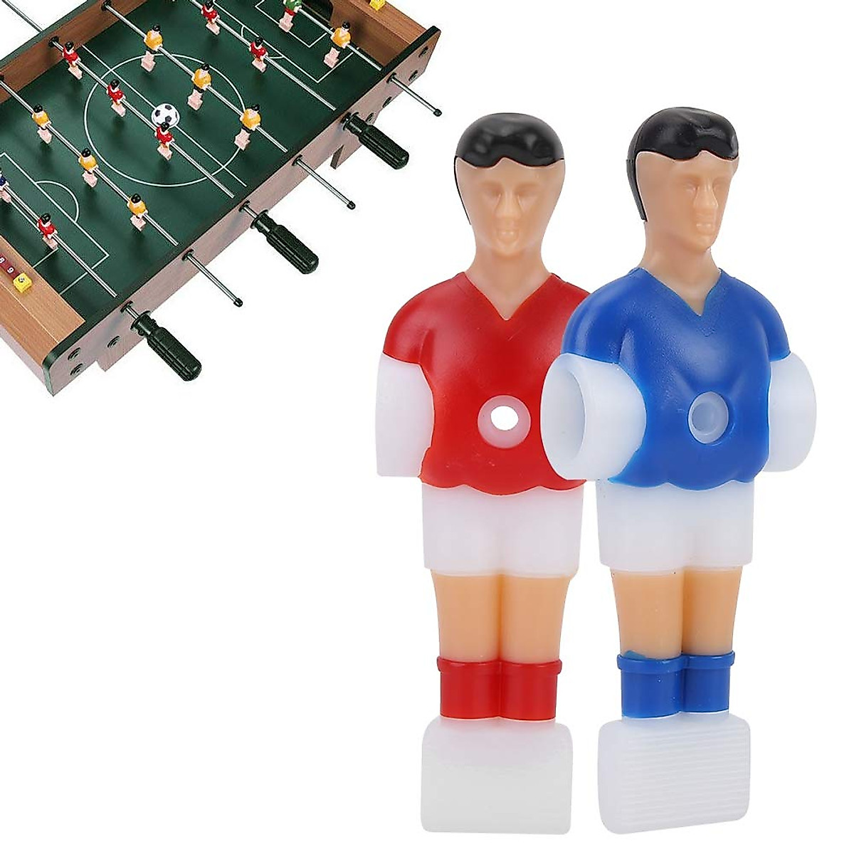Alomejor Table Soccer Player Football Man Table Guys Man Soccer Player Part 2 Red and 2 Blue for Table Football Replacements Set of 4 pcs