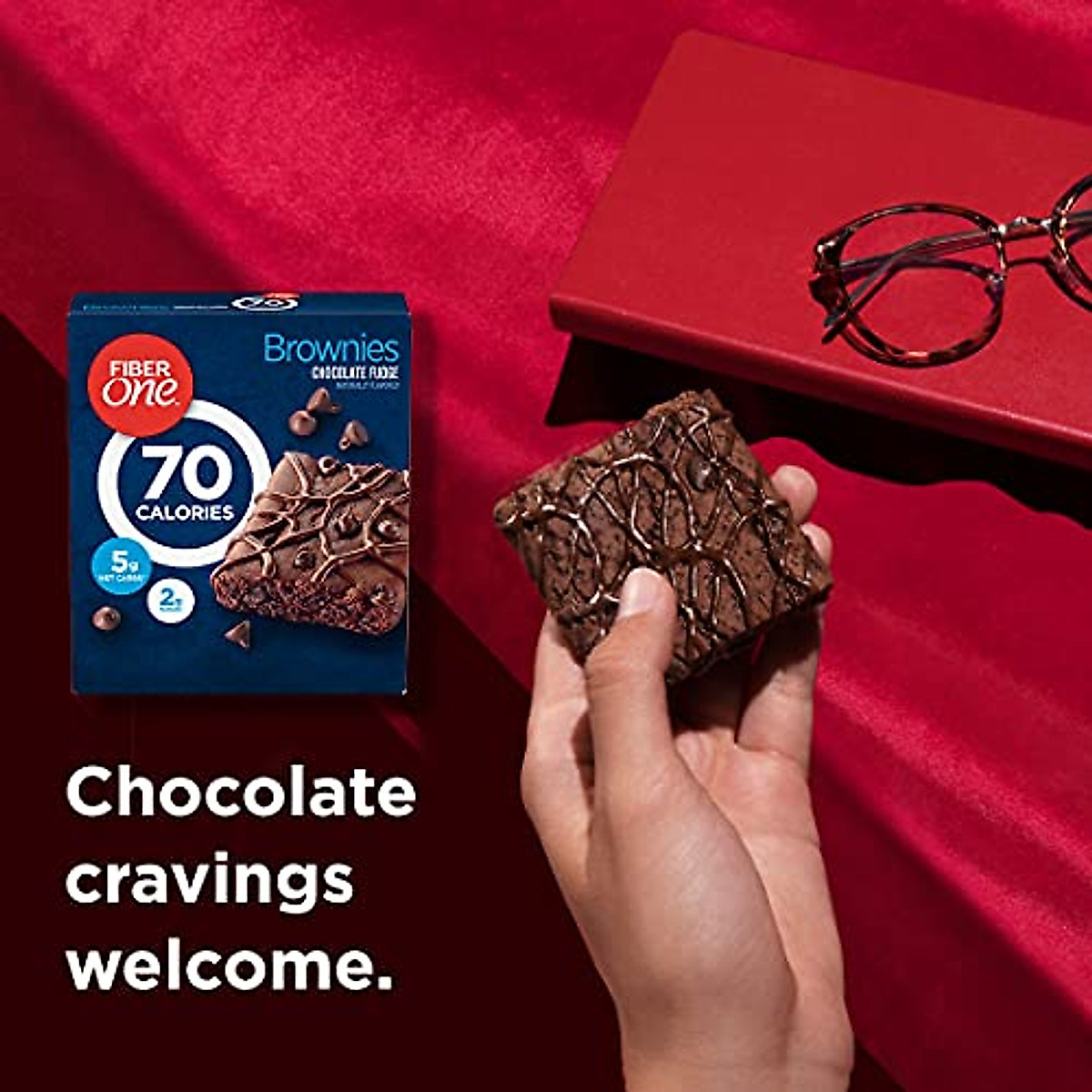 Fiber One 70 Calorie Brownies, Chocolate Fudge, Snack Bars, 12 ct (Pack of 4)