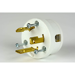 TEMCo Industrial NEMA Replacement Plug UL Listed L5-30 Male, Female, Pair for Generator, RV, Camper, Welder