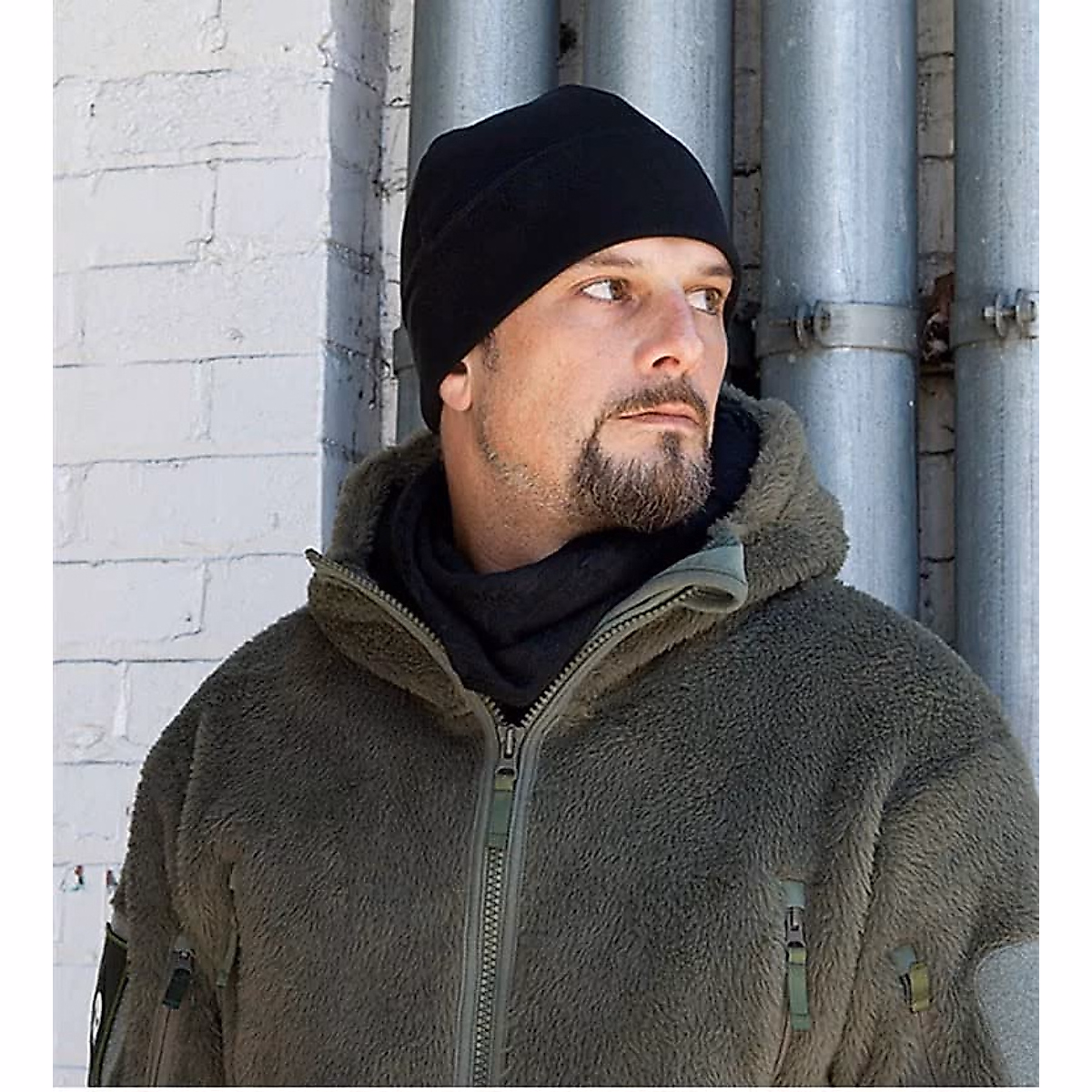 JILANI HANDICRAFT Military Polartec Microfleece Tactical Beanie Winter Skull Cap 100 Fleece Watchman Cap Warm Beanie Multi-Season Military Army