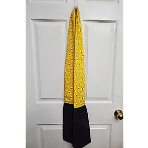 Bumble Bee Neck Towel, Yellow & Black Kitchen Boa, Neck Apron, Kitchen Neck Scarf, Kitchen Scarf, Baker’s Boa, Chef’s Towel, Cooking Towel, Grilling Towel, Gifts under $25