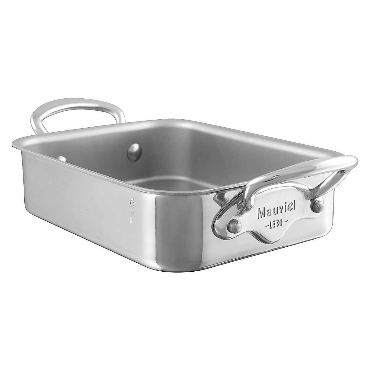 Mauviel M'Minis 1 mm Stainless Steel Roasting Pan, 7.1 x 5.5-In, Made in France