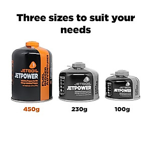 Jetboil Jetpower Fuel for Jetboil Camping and Backpacking Stoves, 450 Grams