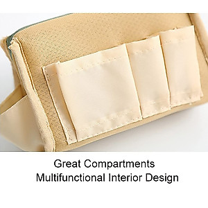 Vviitop Small Makeup Bag for Purse, Makeup Pouch Small Cosmetic Bag Mini Portable Handbag for Women and Girls (Emerald Green)