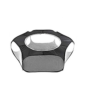 BXT Small Animals Playpen with Top Cover Indoor Outdoor Pet Cage Pop-up Playard Portable Pet Tent for Kitten Cat,Puppy Dog,Rabbit,Hamster,Guinea Pig,Squirrel