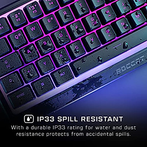 ROCCAT Magma Mini - 60% RGB Gaming Keyboard with 5 Programmable Lighting Zones, Membrane Key switches, Programmable Function Layers, Anti-Ghosting, & Spill Resistance - Black