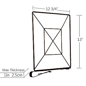 BUOOKCY 4 Pack 13 Inches Tall Shelf Dividers for Closet&Office&Pantry&Garage, Heavy New & Improved(Black,Wire Metal)