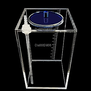 Saricho dosing Container,dosing Pump Liquid containers Liquid srorage Bucket Made of acryli,Reservoir (1.5L/0.4gal Blue lid)