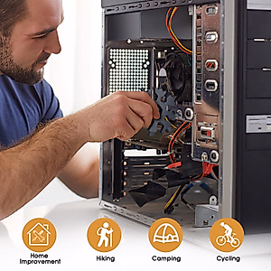 Stocking Stuffers Christmas Gifts for Men - 18-in-1 Snowflake Multitool - Cool Gadgets Mens Gifts for Dad Boyfriend Husband Him - Bottle Opener/Flat Phillips Screwdriver/Wrench for Camping, Repairing