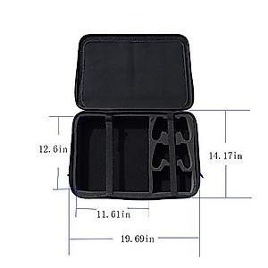 KT-CASE Playstation 4 Case, Playstation 4 Slim/Playstation 4 Pro Console Storage Box PS4 Pro Bag (Black)