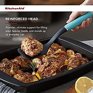 KitchenAid Gourmet Nylon Short Turner, One Size, Matte Aqua Sky