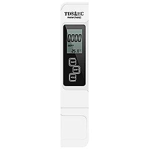 iPower 3 in 1 EC TDS and Temperature Test Pen TDS Meter, EC Meter & Temperature Meter with ± 2% Accuracy Ideal Water Test Meter