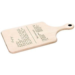 Personalized Handwritten Recipe Cutting Boards Custom Wooden Chopping Boards for Kitchen for Grandmother Kitchen Essentials Customized Chef Housewarming Presents (W/Handle Shape)
