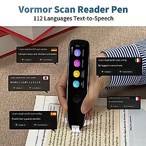 Adelagnes X3 Language Translator Device Real Time Support 112 Languages,Reader Scanner Pen Dictionary Voice Translator Text to Speech OCR/WiFi | Translator Suitable for Meetings Travel Learning