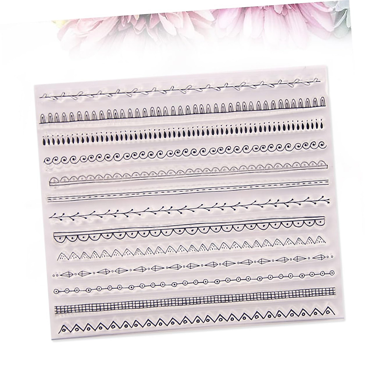 LIGHTAOTAO Stamps for Kids Rubber Stamp Collection Flower Clear Rubber for Crafting Ink Stamps Scrapbooking Stamps Silicone Stamps Transparent Stamps Seal Card Template Child Acrylic Account