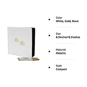 Festa Wedding Guest Book | Photo Album Polaroid Book | Hardcover Registry Sign-in