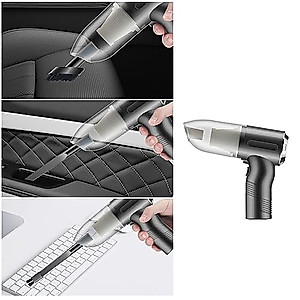Portable Car Vacuum Cleaner Handheld Vacuums Rechargeable DustBusters Vehicles Dry Wet Electric Dust Cleaning Tool Electric Mops Powerful Cyclonesuction For Floor Cleaning Laminate Kids Dog Hair Robot
