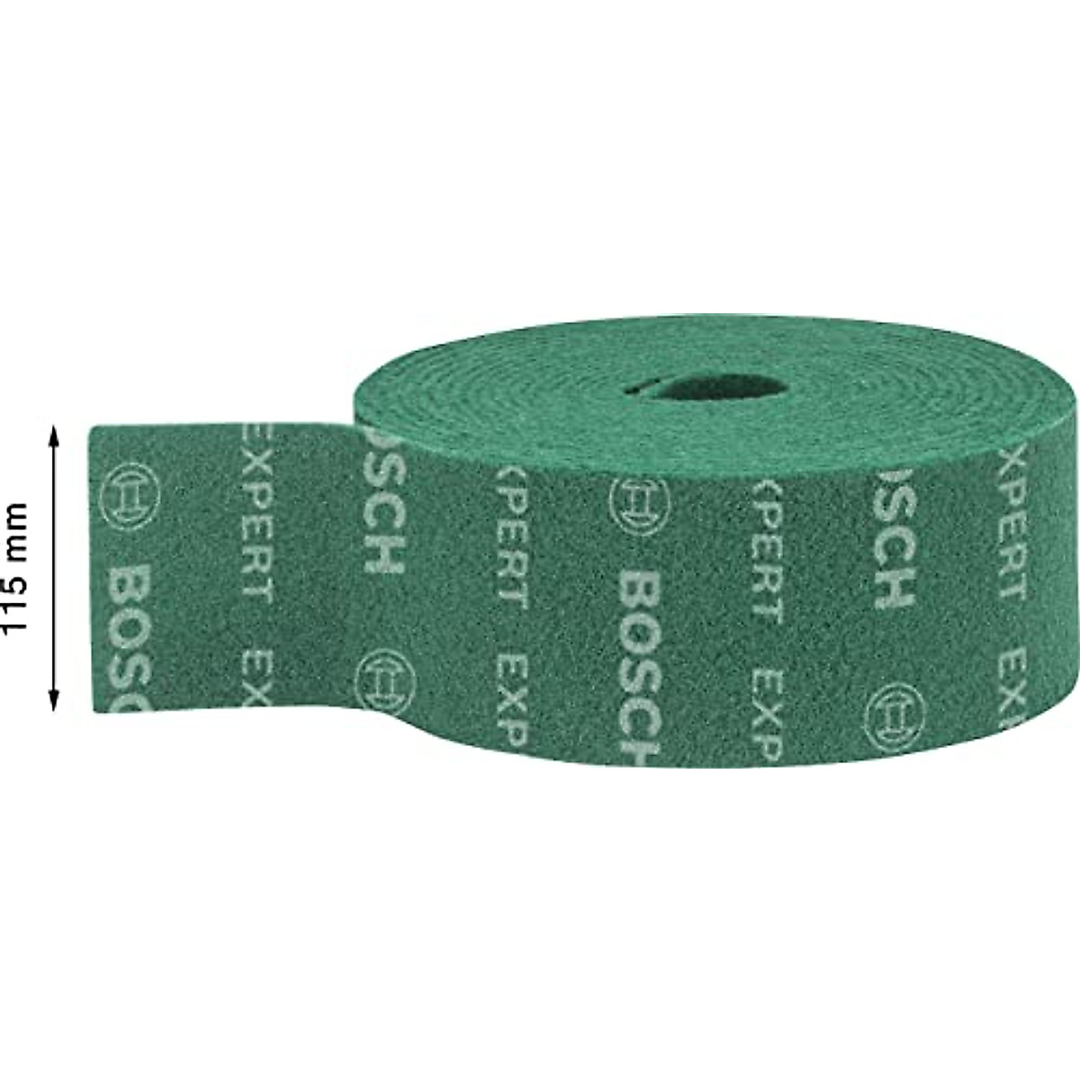 Bosch Professional 1x Expert N880 Fleece Roll (for Steel Sheets, Width 115 mm, Length 10 m, Accessories Hand Sanding)