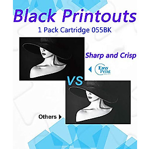 EASYPRINT (1-Pack, No Chip) Compatible Toner Cartridge Replacement for Canon 055 CRG055 CRG-055 Used for Canon LBP664Cdw imageClass MF740Cdw MF741Cdw MF743Cdw MF745Cdw MF746Cdw Printer, (1 Black)