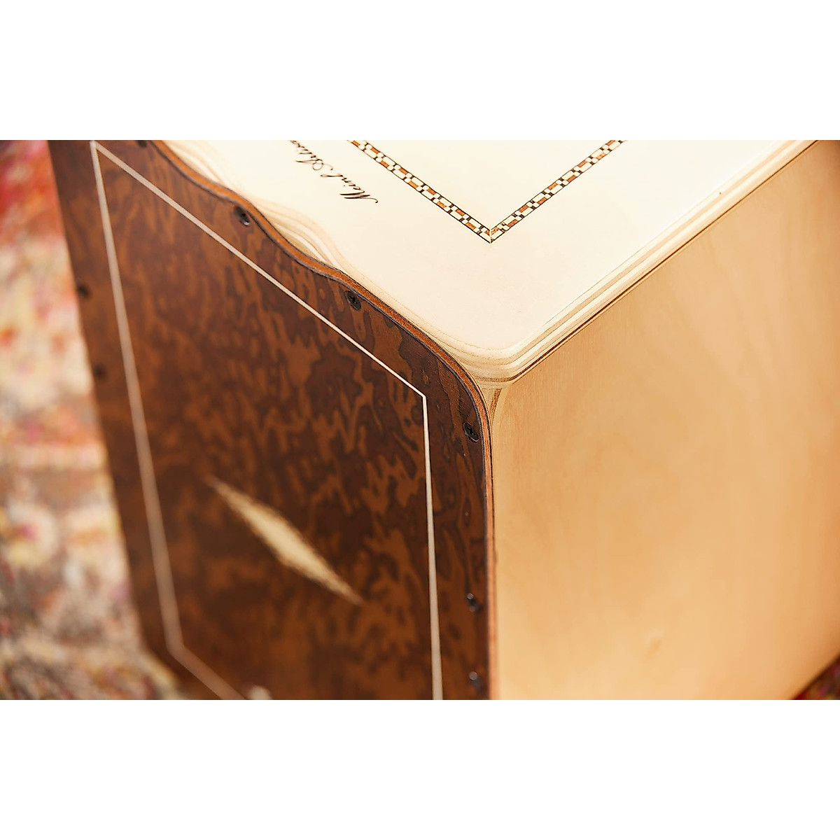 Meinl Artisan String Cajon with Canyon Burl Frontplate / Baltic Birch Body - MADE IN SPAIN - Seguiriya Line, 2-YEAR WARRANTY (AESELCB)