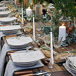 Hosley Set of 96 Glass Taper Candle Holders 2.5 Inches High Ideal Gift for Weddings Party Favor Reiki Meditation O3