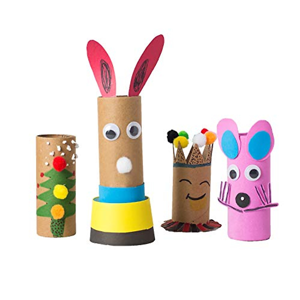 30 Pack Craft Rolls - Round Cardboard Tubes - Cardboard Tubes for Crafts - Craft Tubes - Paper Tube for Crafts - 1.57 x 3.9 Inches - Brown