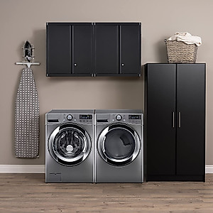 GREATMEET Metal Wall Cabinet, Wall Mounted Metal Cabinet for Garage Storage, Storage Cabinet with Doors and Adjustable Shelf, Garage Cabinet with Lock, Steel Cabinet for Utility Room