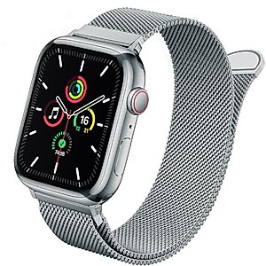 Pippia Milanese Loop with Magnetic Clasp Compatible with Apple Watch Band 38mm 40mm 41mm 42mm 44mm 45mm 49mm, Stainless Steel Mesh Metal Strap for iWatch Series 9 Ultra SE 8 7 6 5 4 3 2 1, Women Men